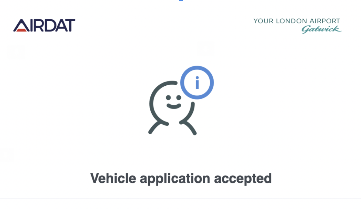 Gatwick Airport Landside vehicle permits - by AIRDAT